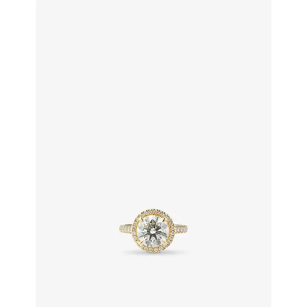 THE DIAMOND LAB Diamond Lab 18ct 3.14ct Diamond Ring - Yellow Gold