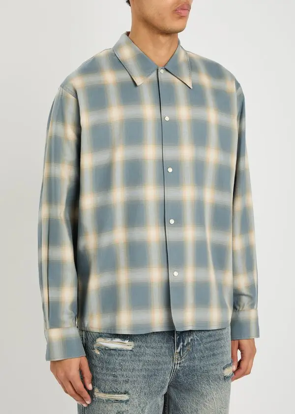 SECOND / LAYER Relaxed Long Sleeve Cotton-blend Shirt