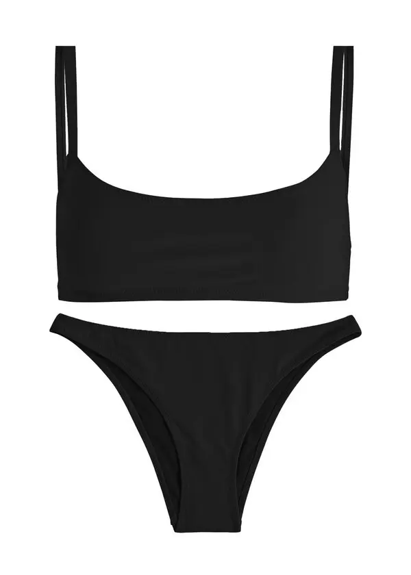 LIDO Bikini Top And Bikini Bottom Two-piece Set - Black