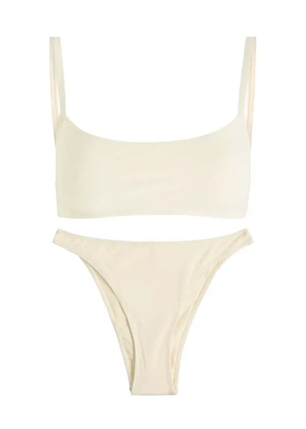 LIDO Bikini Top And Bikini Bottom Two-piece Set - Ivory
