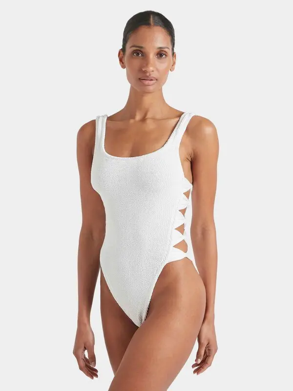 Hunza G Tiffany One Piece Swimsuit - White