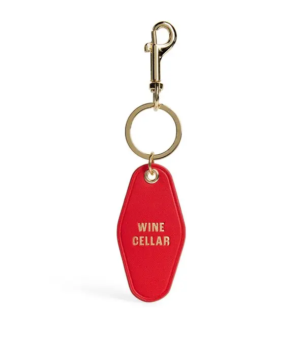 Harrods Leather Wine Cellar Keyring