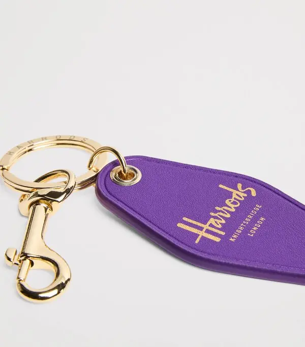 Harrods Leather Helicopter Tag Keyring
