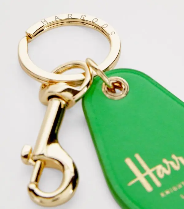Harrods Leather Private Jet Keyring