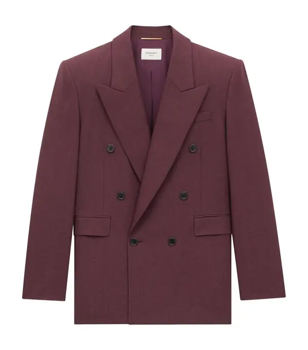 Saint Laurent Wool Double-breasted Blazer