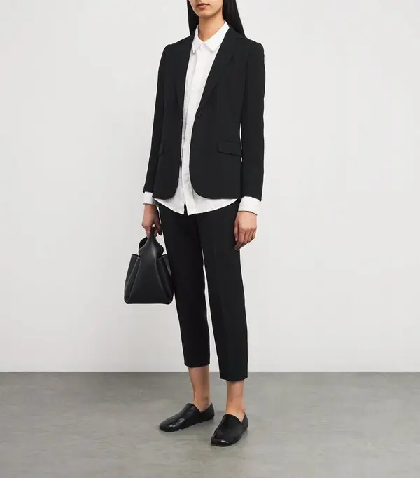 Theory Admiral Crepe Staple Blazer - Black