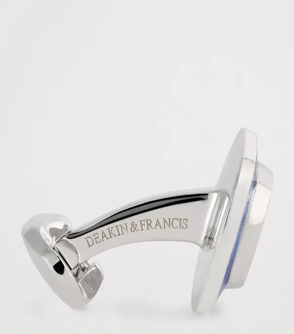 DEAKIN & FRANCIS Sterling Silver Enamel Cufflinks