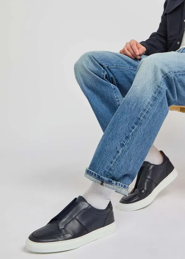 OLIVER SWEENEY Rende Panelled Leather Sneakers