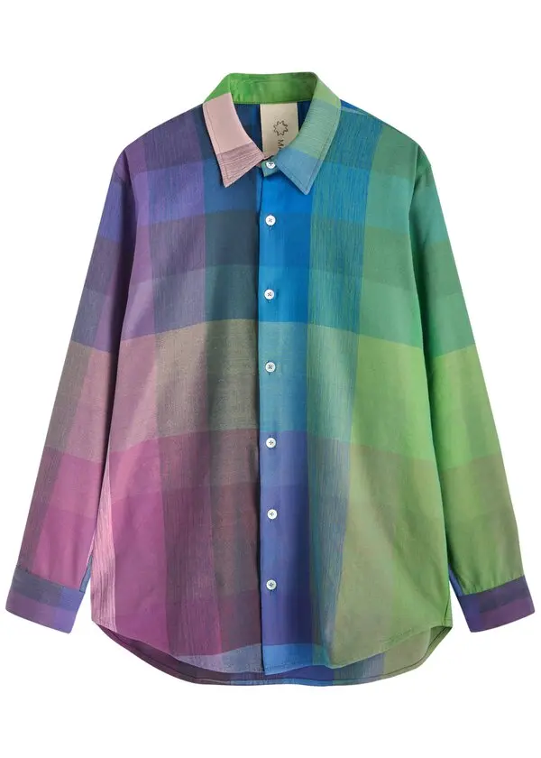 MARRAKSHI Life Checked Cotton-blend Shirt