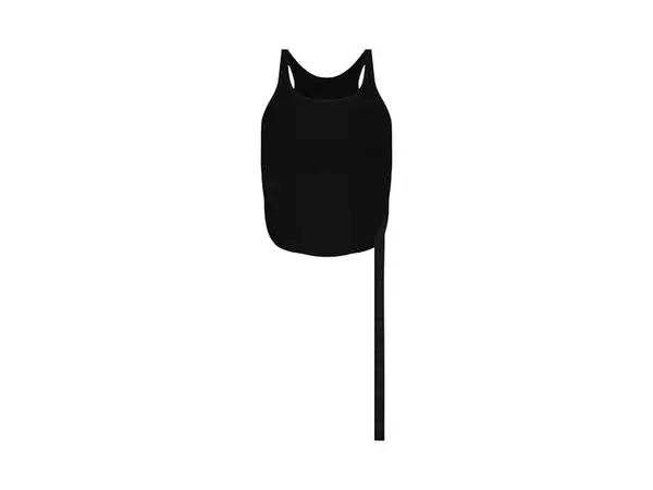 Rick Owens Basic Cropped Tank Top - Black