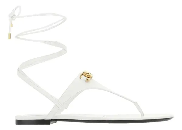 Valentino Garavani Vlogo Thong Sandals - White