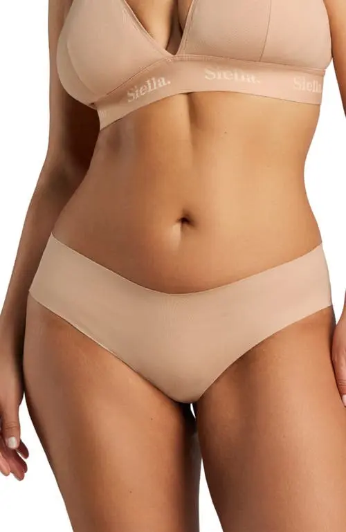 SIELLA Organic Cotton No-show Bikini - Beach Beige