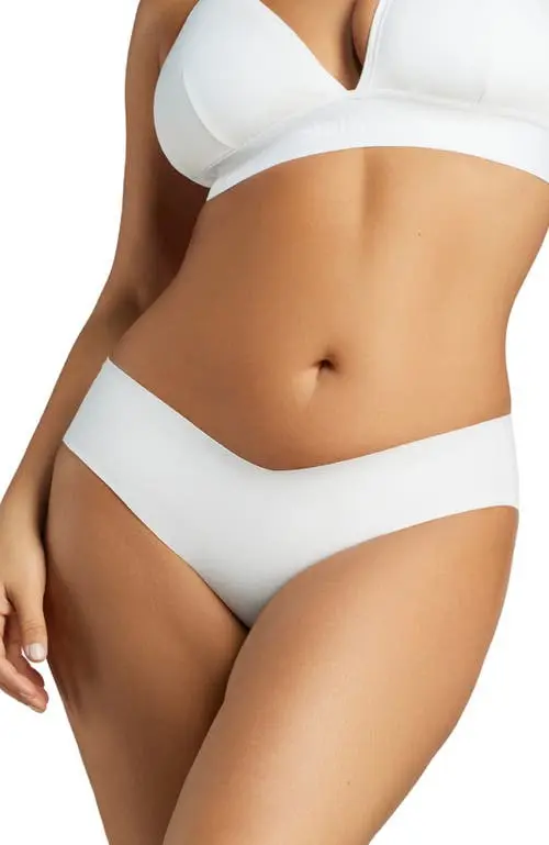 SIELLA Organic Cotton No-show Bikini - White