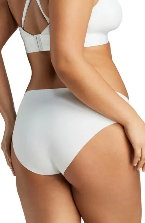 SIELLA Organic Cotton No-show Bikini - White