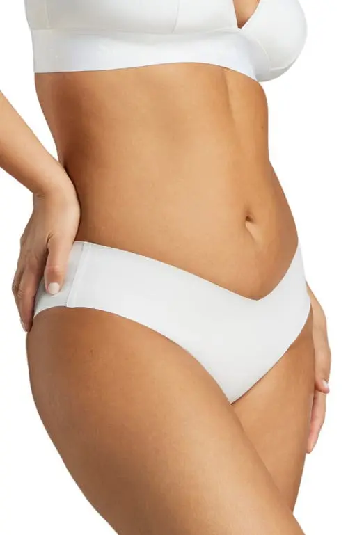 SIELLA Organic Cotton No-show Bikini - White