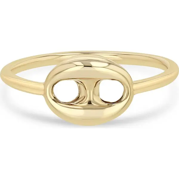 Zoe Chicco 14k Gold Mariner Link Ring - 14k Yellow Gold