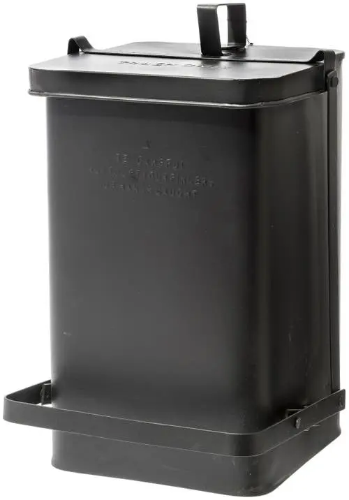 PUEBCO Step Trash Can - Black