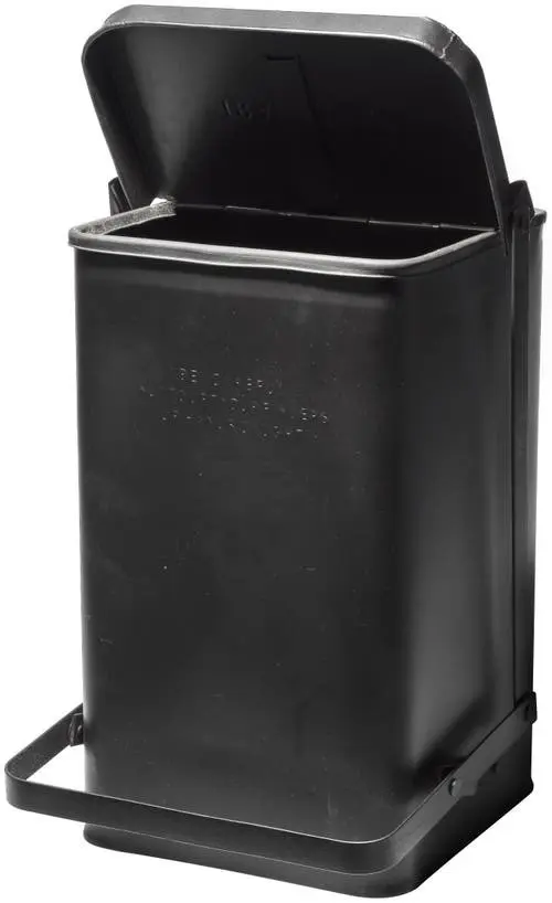 PUEBCO Step Trash Can - Black
