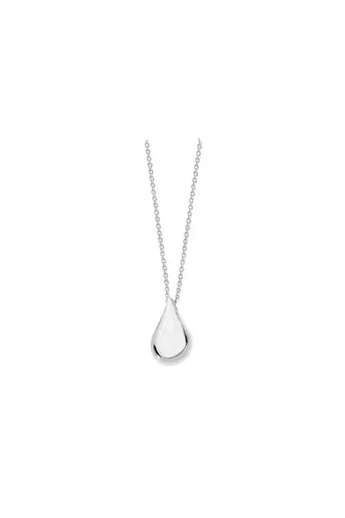 LUCY QUARTERMAINE Tear Drop Pendant Necklace - Sterling Silver