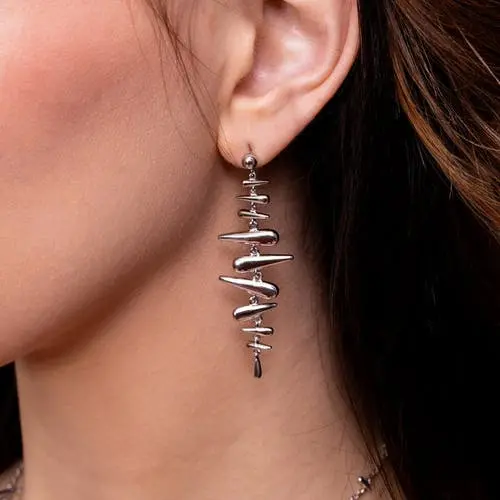 LUCY QUARTERMAINE Shard Statement Drop Earrings