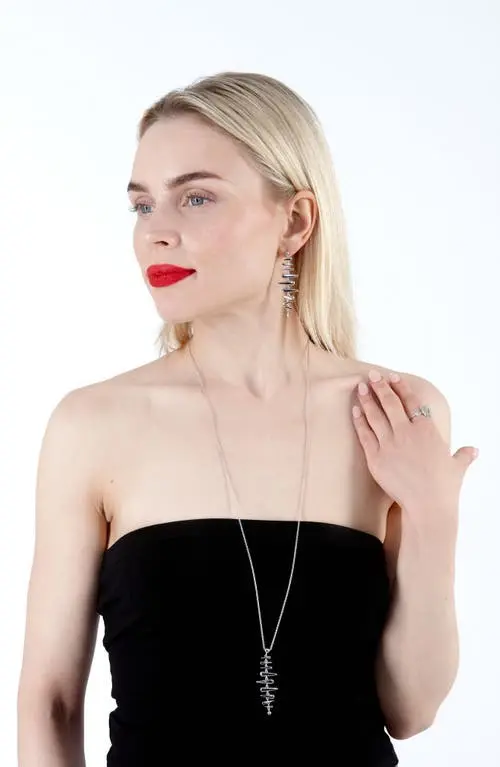 LUCY QUARTERMAINE Shard Statement Drop Earrings