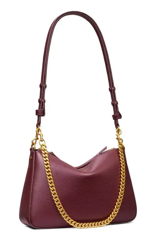 Tory Burch Small Perry Leather Shoulder Bag - Beetle Berry