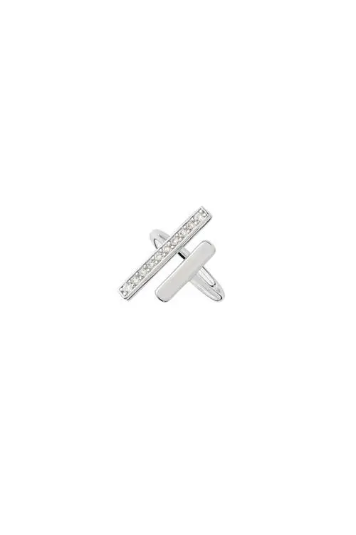 LUCY QUARTERMAINE Double Bar Ring - Sterling Silver