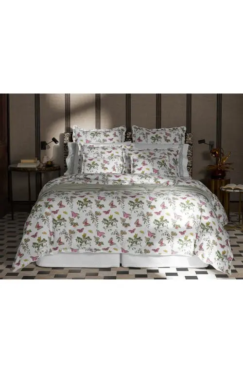 MATOUK Baudin Butterfly Quilted Sham - Baudin Butterfly Pink