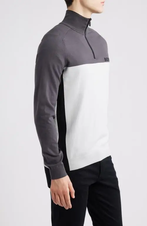 BOSS Hydro-x Water-repellent Golf Pullover - Light Grey