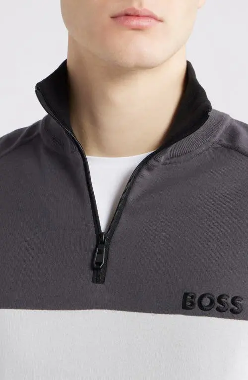 BOSS Hydro-x Water-repellent Golf Pullover - Light Grey
