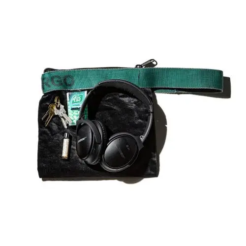 PUEBCO Vintage Sling Belt Pouch - Black X Green