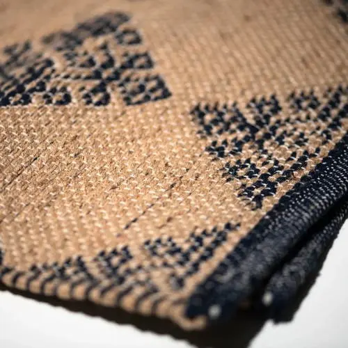PUEBCO Tile Patterned Jute Mat