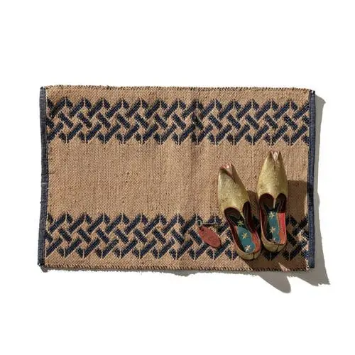 PUEBCO Tile Patterned Jute Mat - Sicily