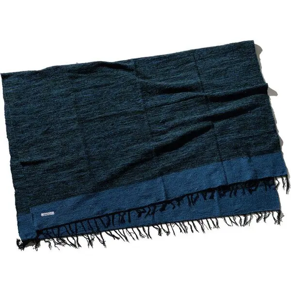 PUEBCO Handloomed Recycled Yarn Large Rug - Blue