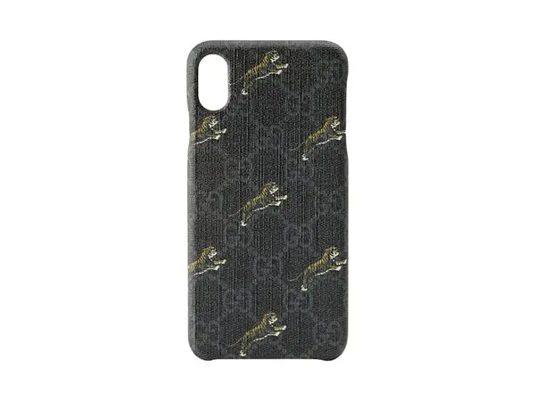 Gucci Soft Gg Supreme Tigers Iphone Xs Max Case - Black | Editorialist