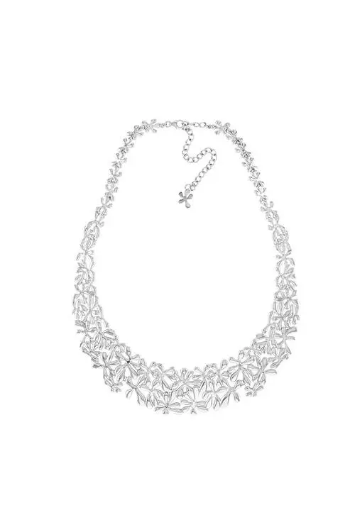 LUCY QUARTERMAINE Multi Splash Necklace - Sterling Silver