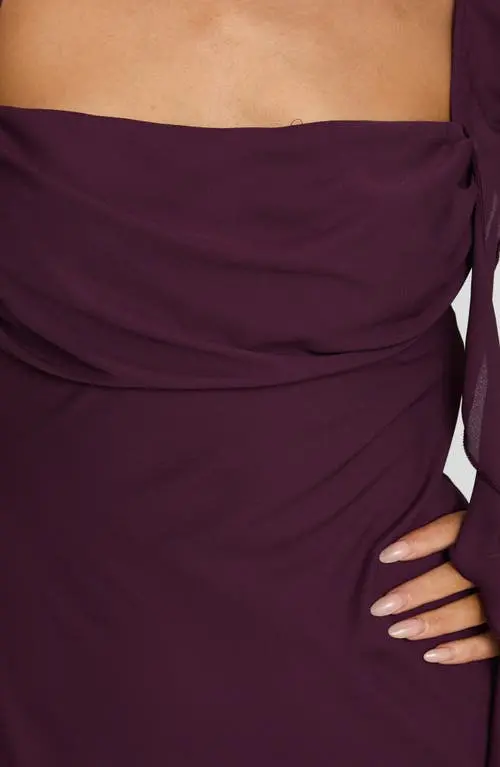 Princess Polly Lanai Ruffle Sleeveless Maxi Dress - Plum