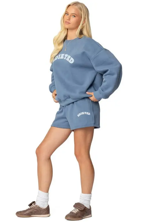 EDIKTED Graphic Sweat Shorts