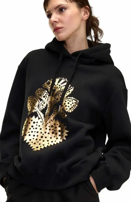 Cynthia Rowley Heart Of Gold Hoodie - Black
