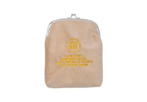 PUEBCO Velvet Frame Pouch - Beige