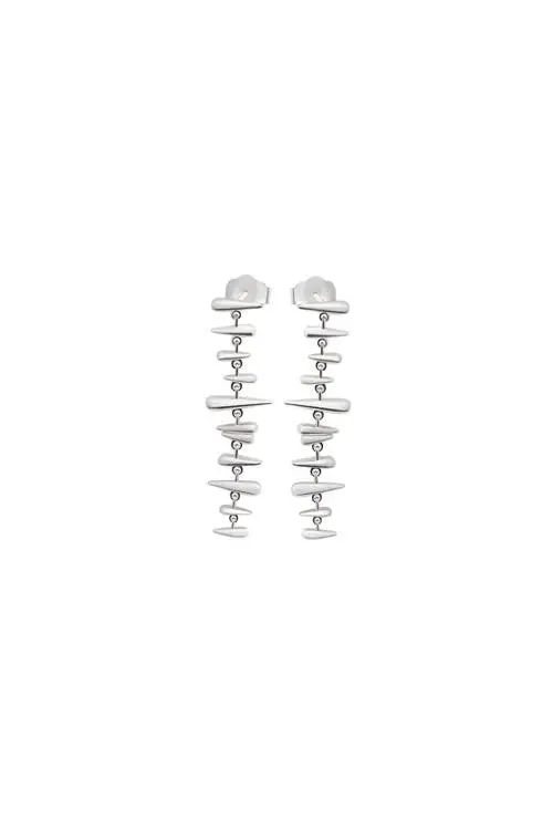 LUCY QUARTERMAINE Shard Drop Earrings - Sterling Silver
