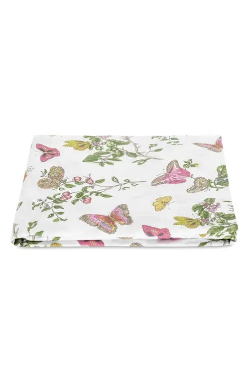 MATOUK Baudin Butterfly 500 Thread Count Fitted Sheet - Baudin Butterfly Pink