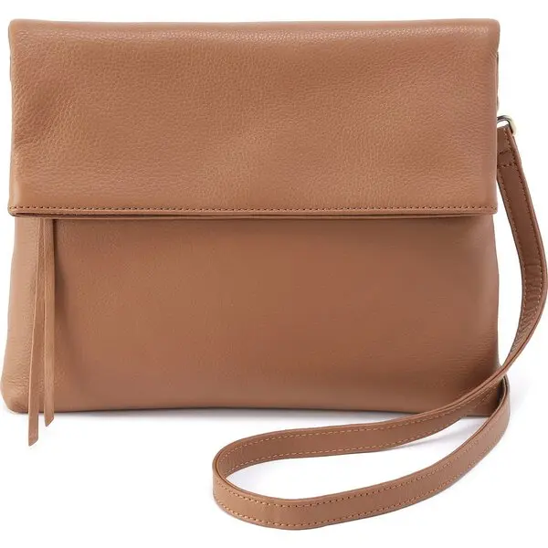 Hobo Draft Leather Crossbody Bag - Brown Sugar