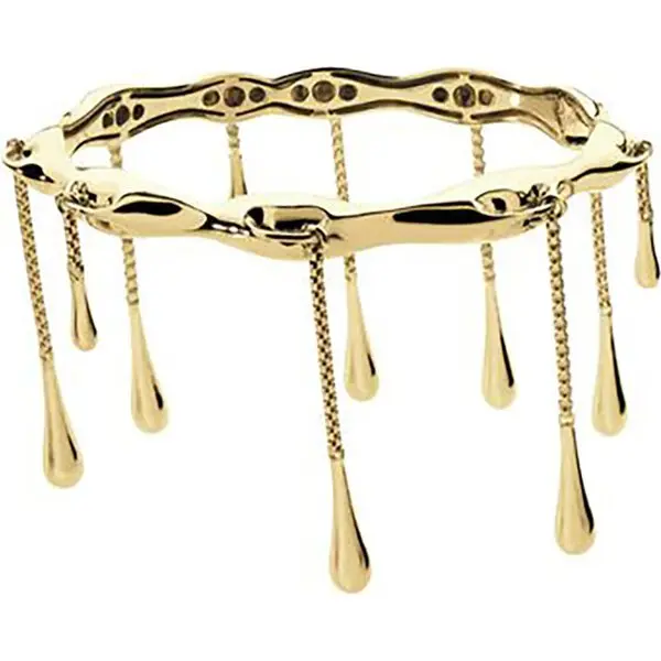 LUCY QUARTERMAINE Drop Bangle - Gold Vermeil