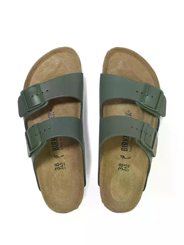 BIRKENSTOCK Arizona Double-strap Slides - Green
