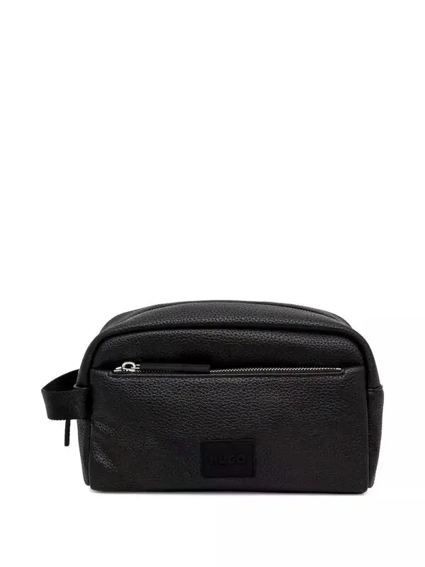 Hugo Logo-appliqué Pouch - Black