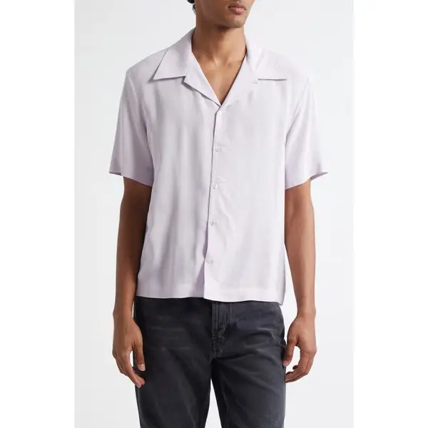 Séfr Noam Short Sleeve Button-up Shirt - Arizona Lilac