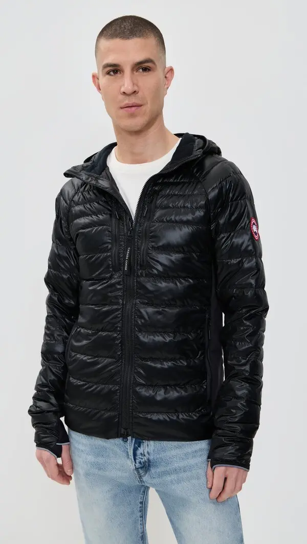Canada Goose Hybridge Lite Hooded Jacket Black Editorialist