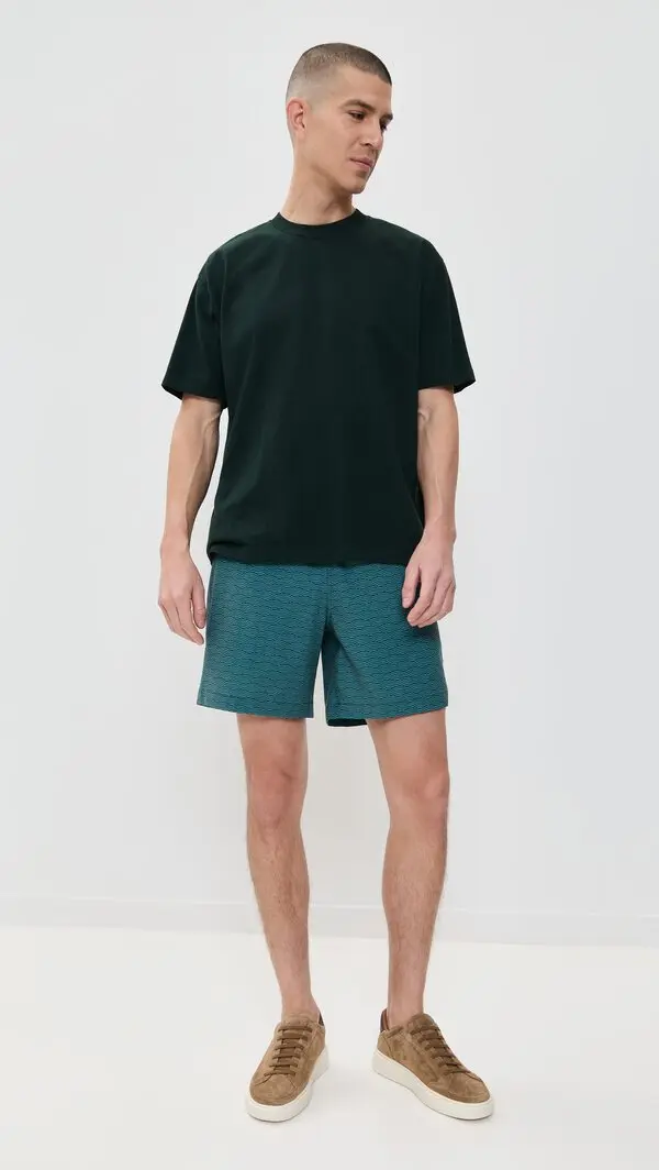 FAIR HARBOR Bayberry Swim Trunks - Green Waves