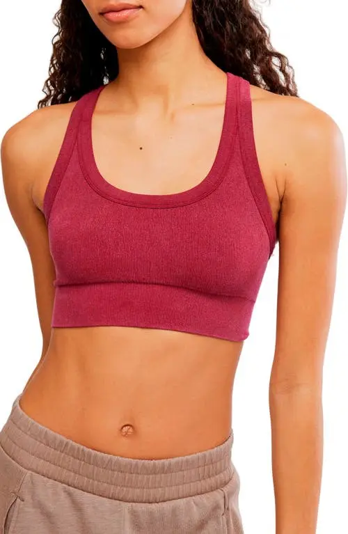 Free People Go To Sports Bra - Washed Brick